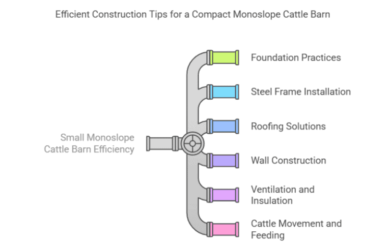 How to Build Small Monoslope Cattle Barn: Tips and Why Choose Steel ...