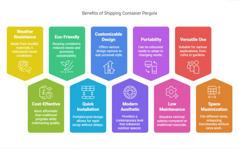 Shipping Container Pergola | Custom Pergola - SteelPRO PEB